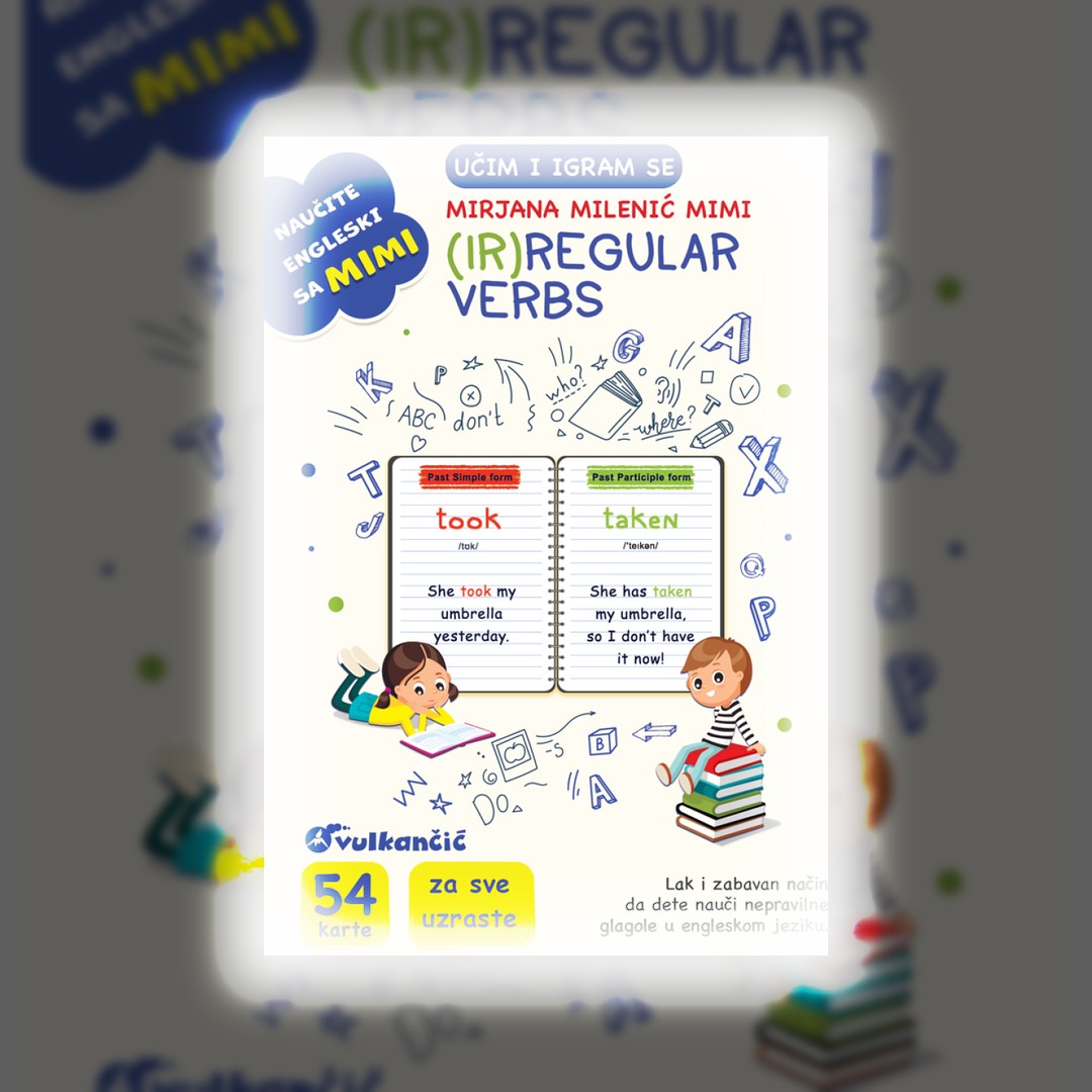 KARTE - UČIM I IGRAM SE – IR(REGULAR) VERBS - Grad Knjige